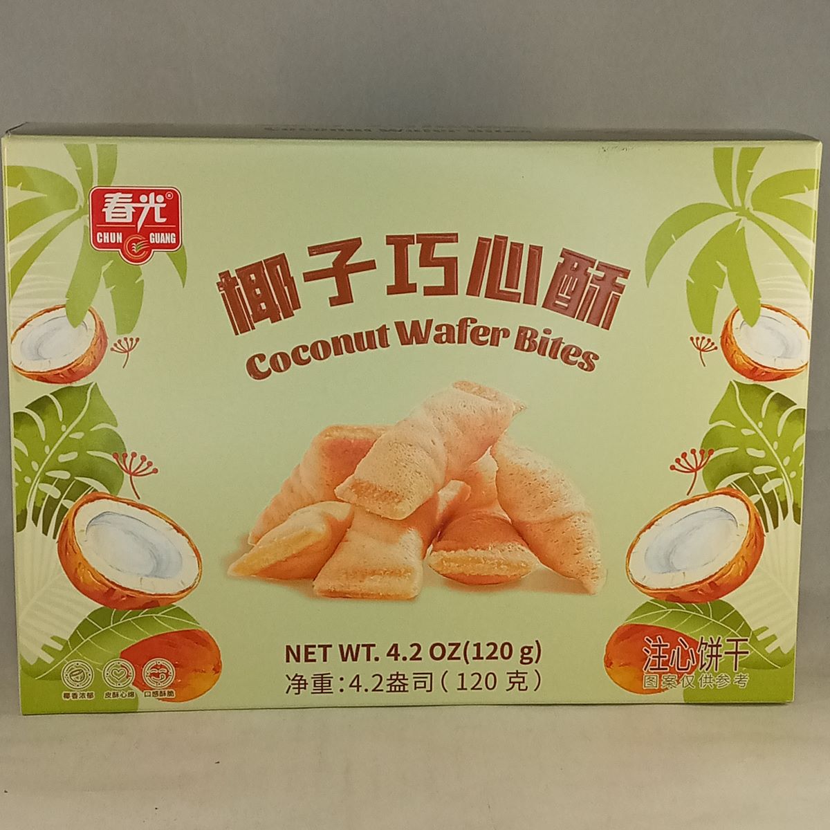 GAUFRETTE MINI COCO 20/120g CHUNGUANG coconut wafer bites *RUP03.23 ...